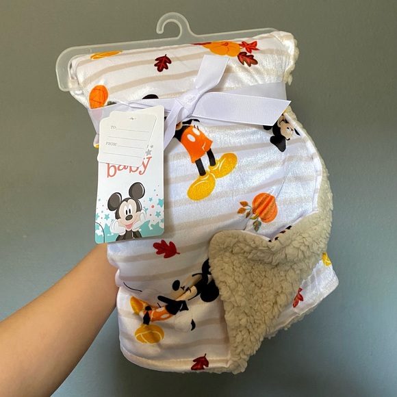 Disney | Bedding | New Disney Mickey Mouse Fall Halloween Baby Blanket ...